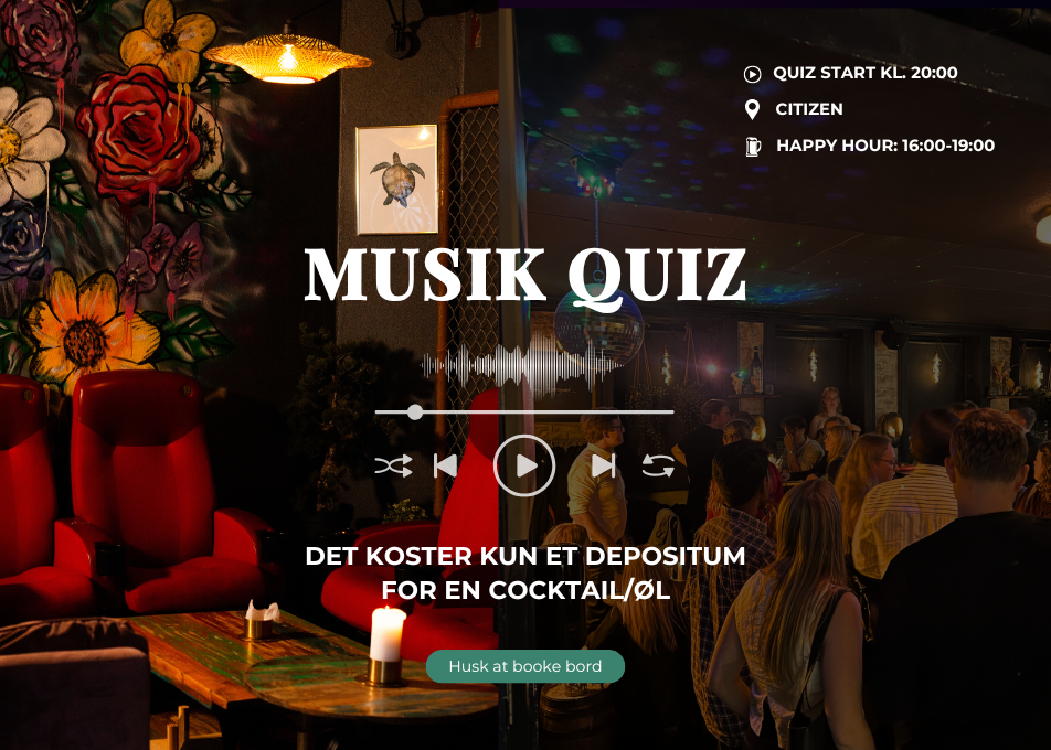 Musik Quiz - Citizen | Citizen Cocktail Bar